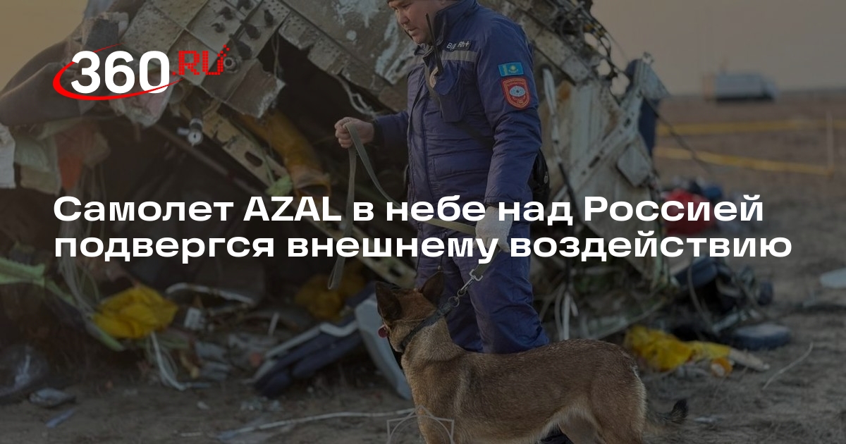 Самолет AZAL в небе над Россией подвергся внешнему воздействию | 360.ru