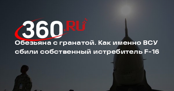 Обезьяна с гранатой. Как именно ВСУ сбили собственный истребитель F-16 | 360.ru
