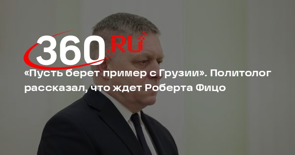«Пусть берет пример с Грузии». Политолог рассказал, что ждет Роберта Фицо | 360.ru